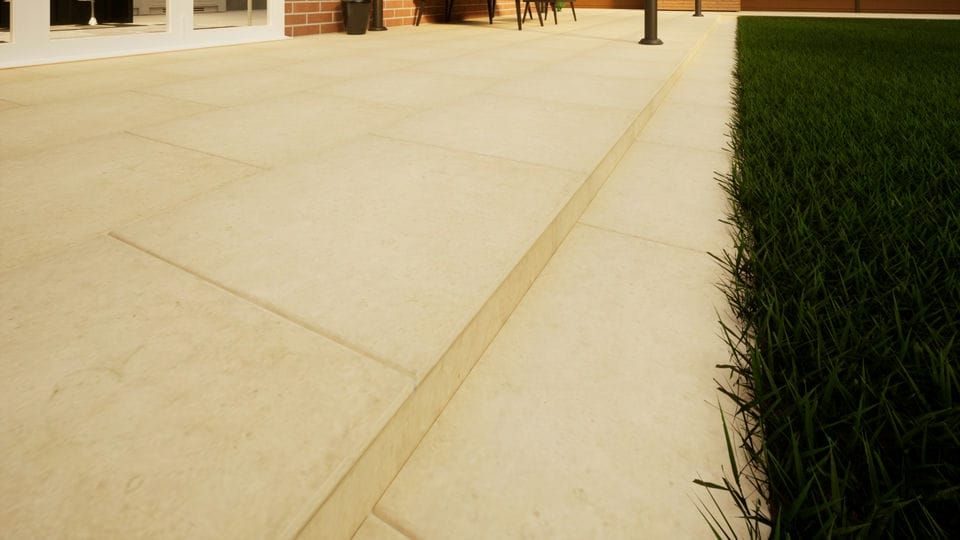 Porcelain Paving - 600mm x 600mm x 20mm Slab Khaki - Pack of 2